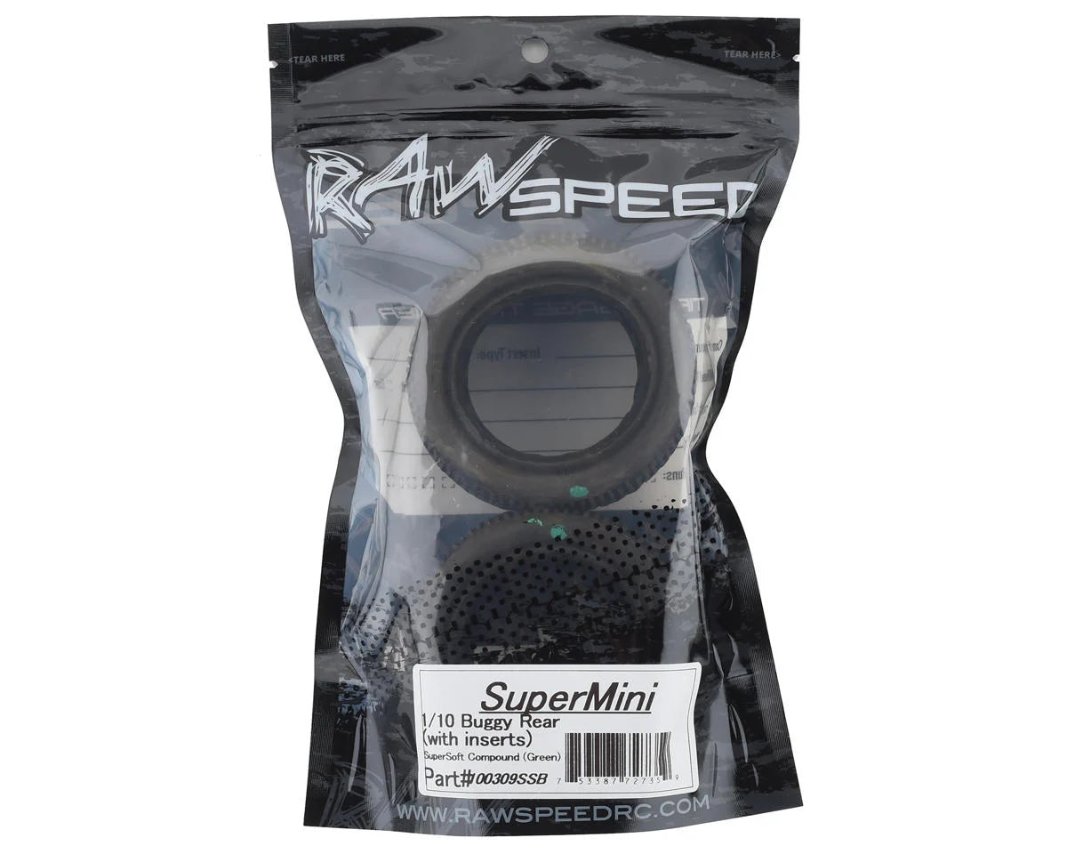Raw Speed RC SuperMini 2.2" 1/10 Rear Buggy Tires (2) (Super Soft) – Racer Rc