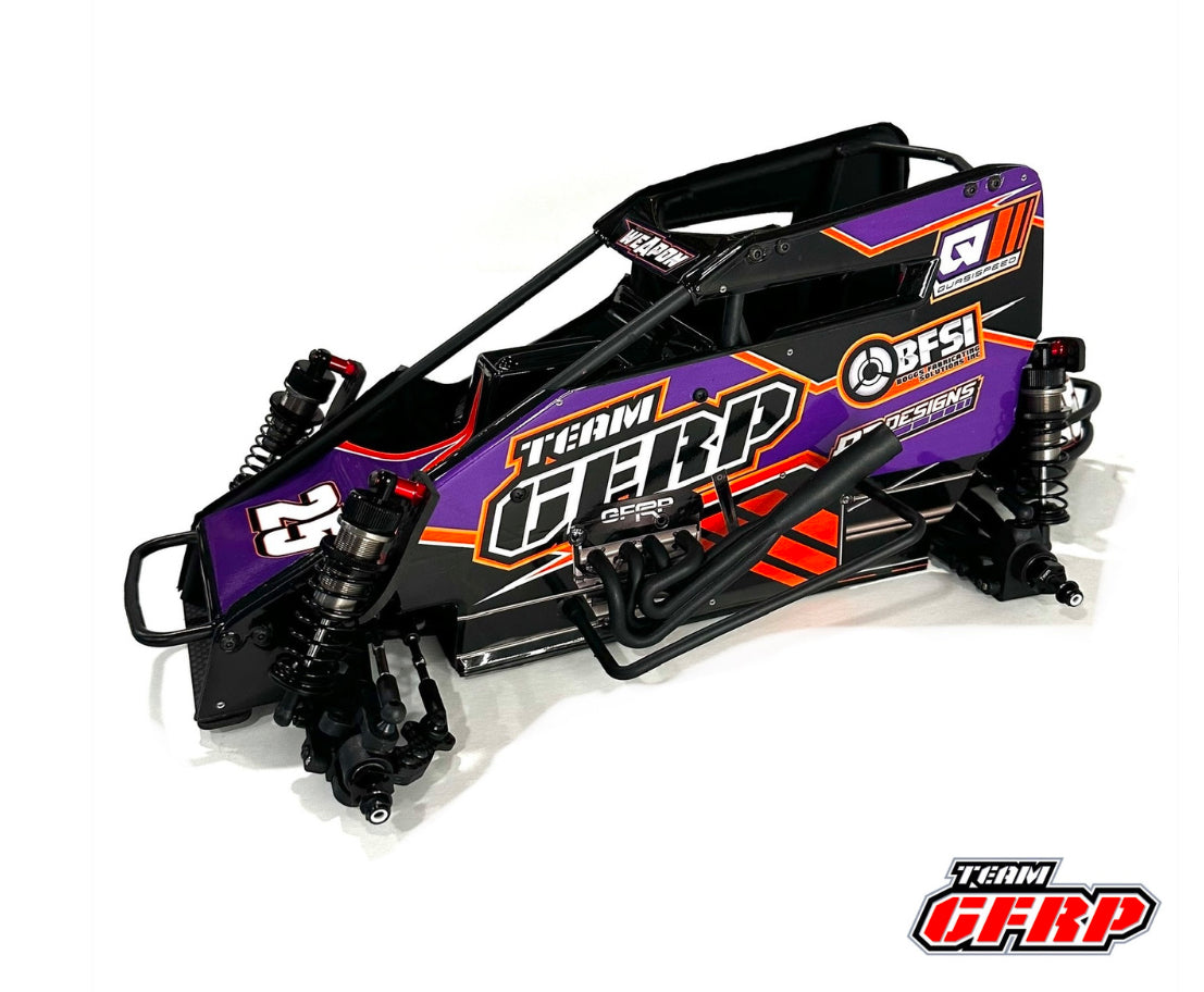2025 Weapon Midget Car Kit Team GFRP – Racer Rc