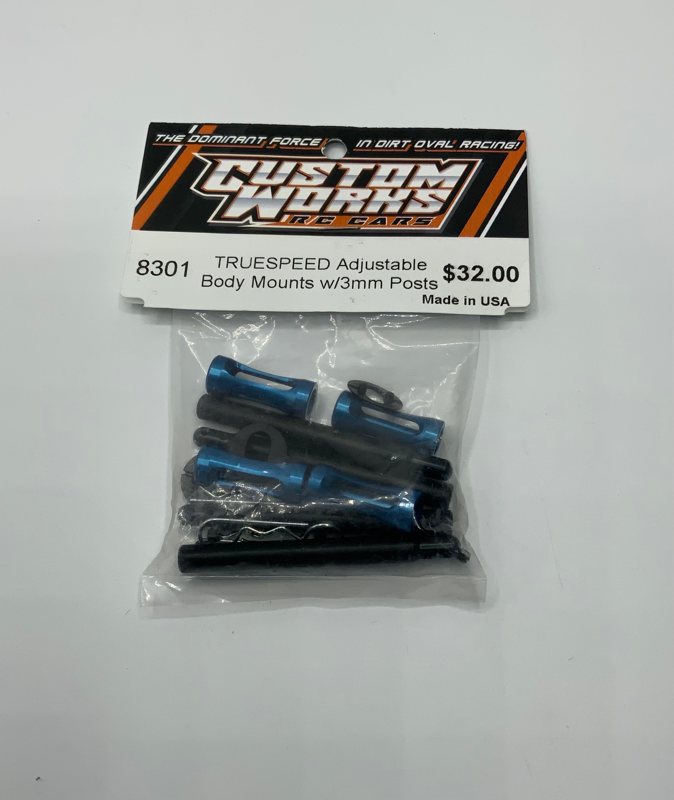 Custom Works TRUESPEED ADJUSTABLE BODY MOUNTS w/3mm POSTS – Racer Rc