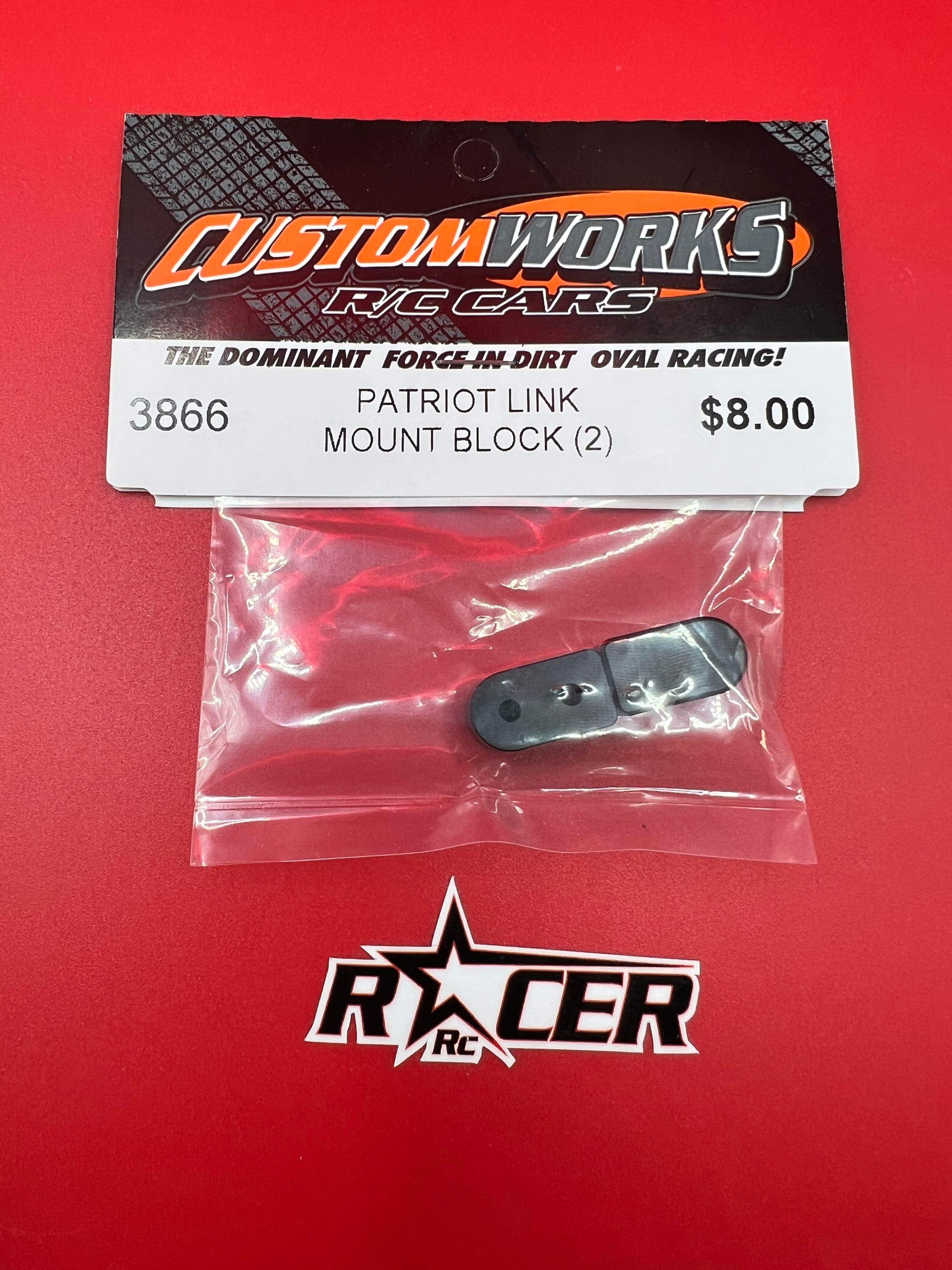 Custom Works PATRIOT LINK MOUNT BLOCK (2) – Racer Rc