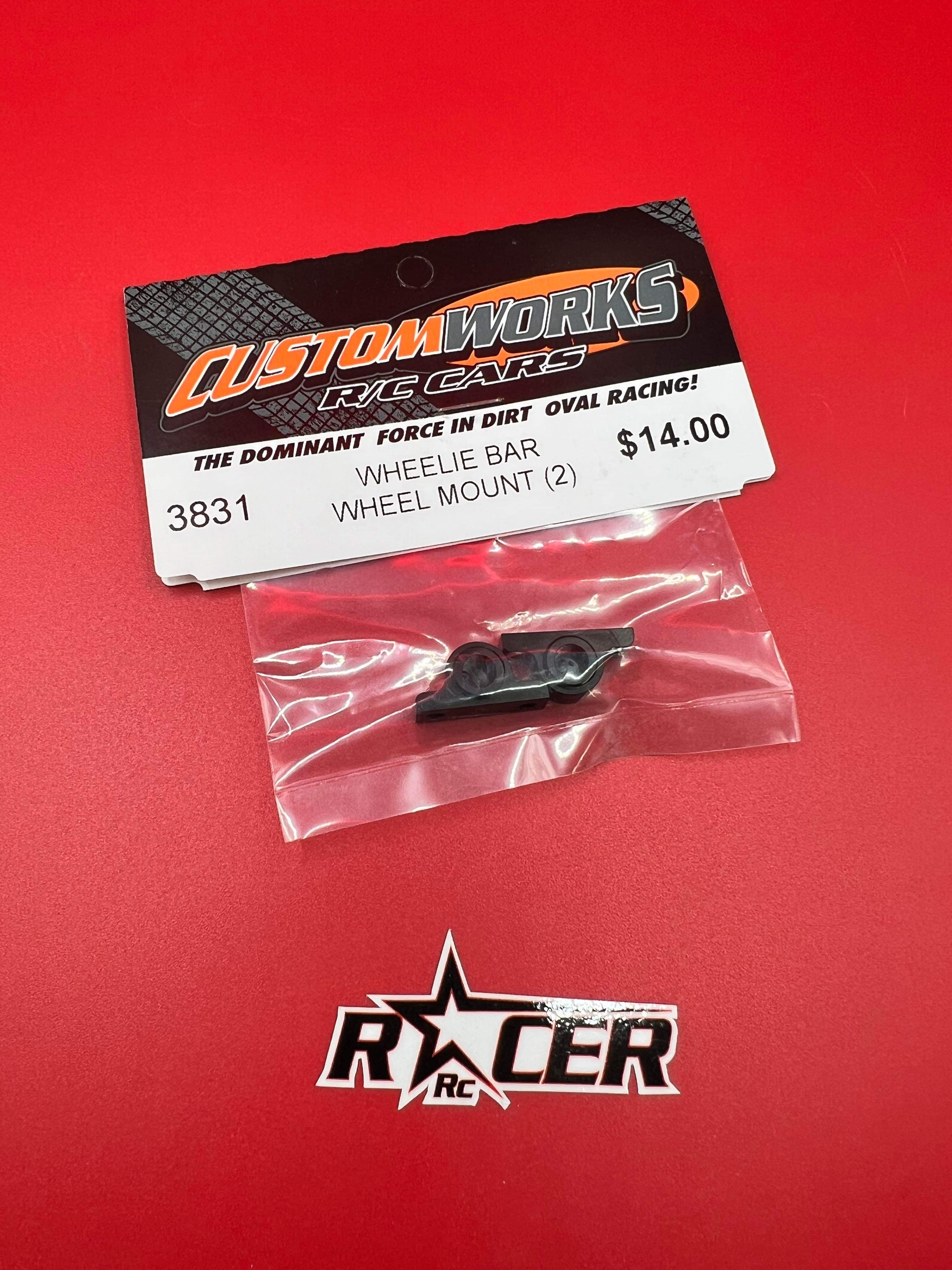 Custom Works PATRIOT WHEELIE BAR WHEEL MOUNT (2) – Racer Rc