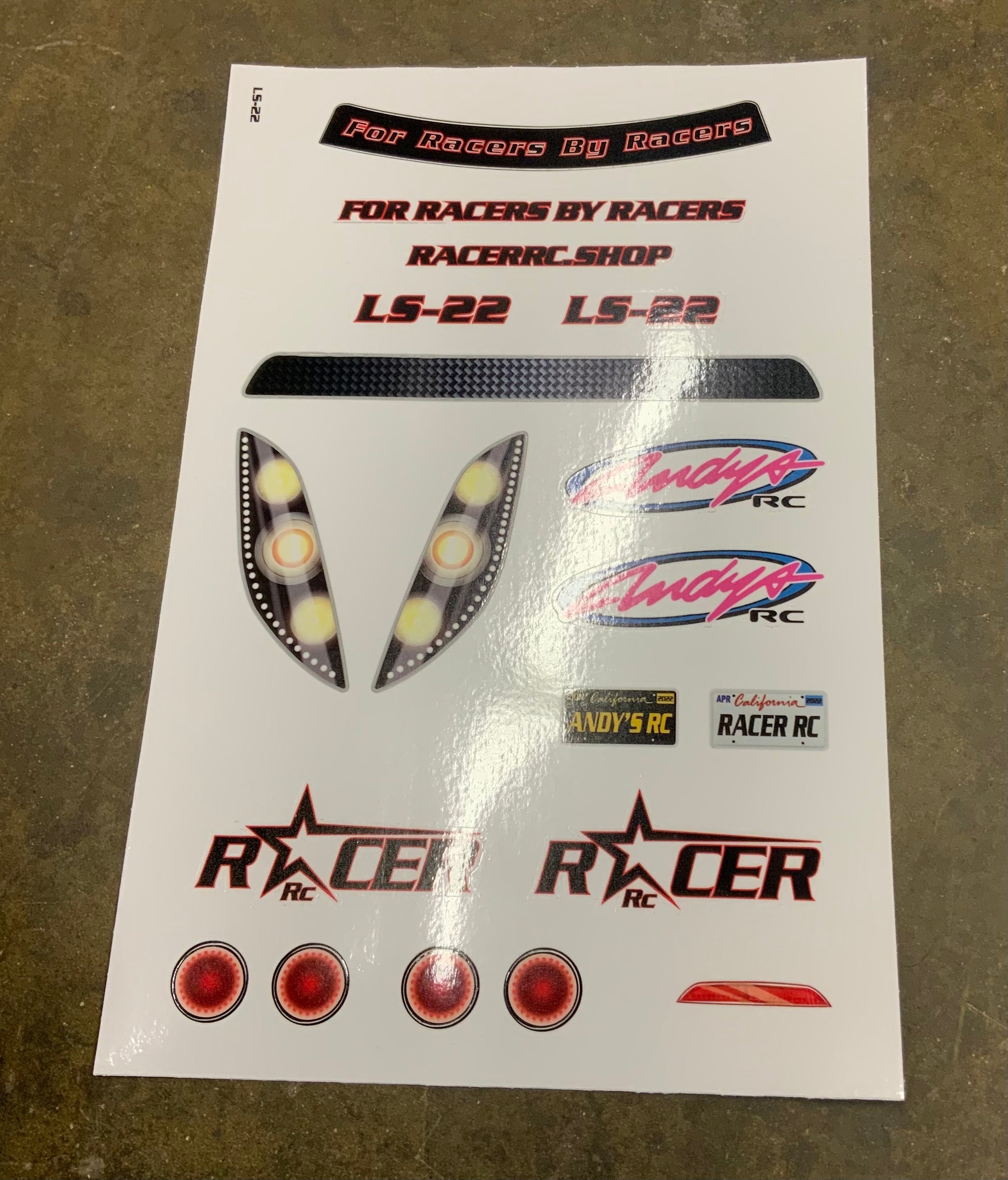Racer RC by Andy’s LS-22 With Protective Film – Racer Rc