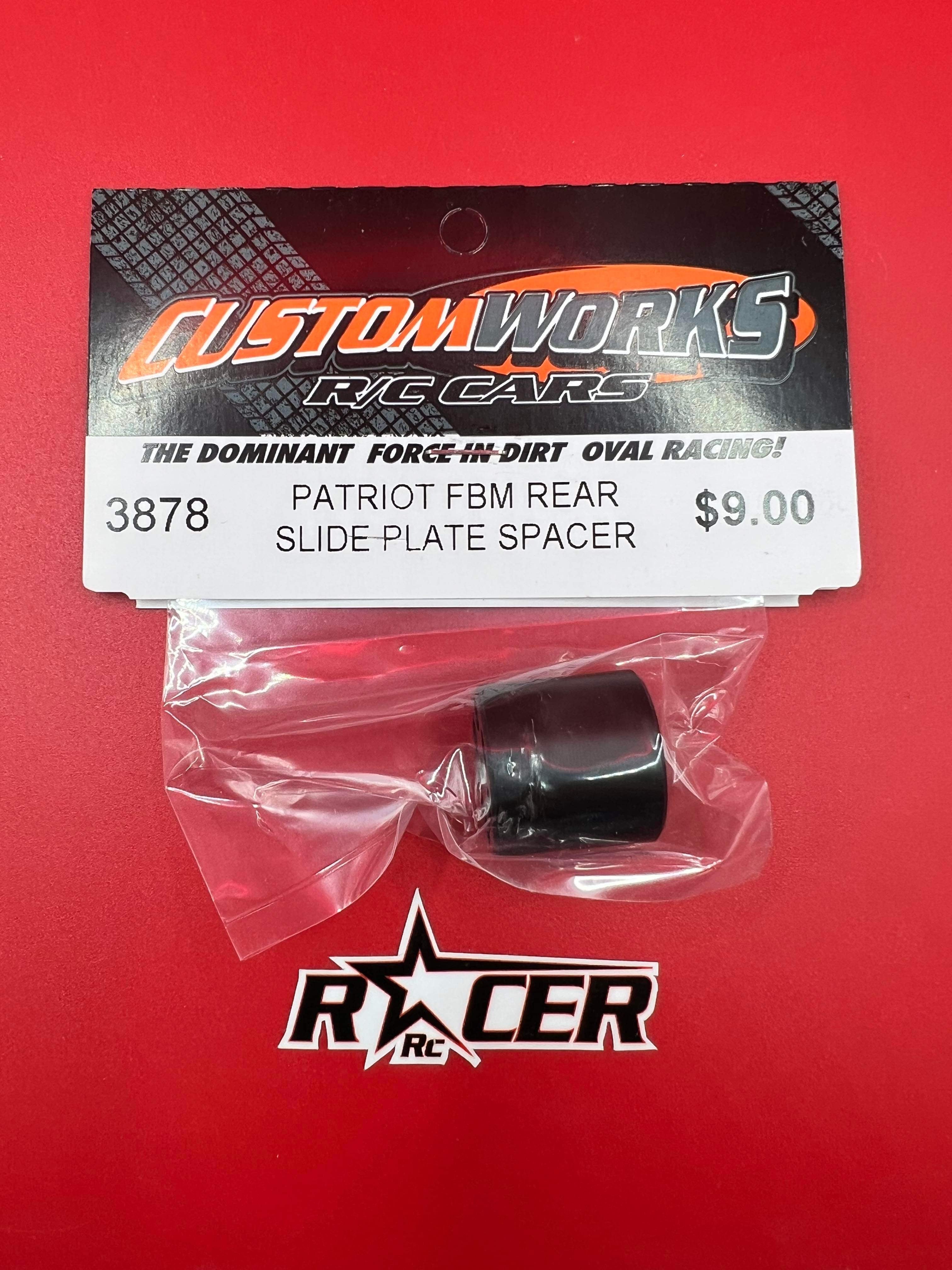 Custom Works PATRIOT FBM REAR SLIDE PLATE SPACER – Racer Rc