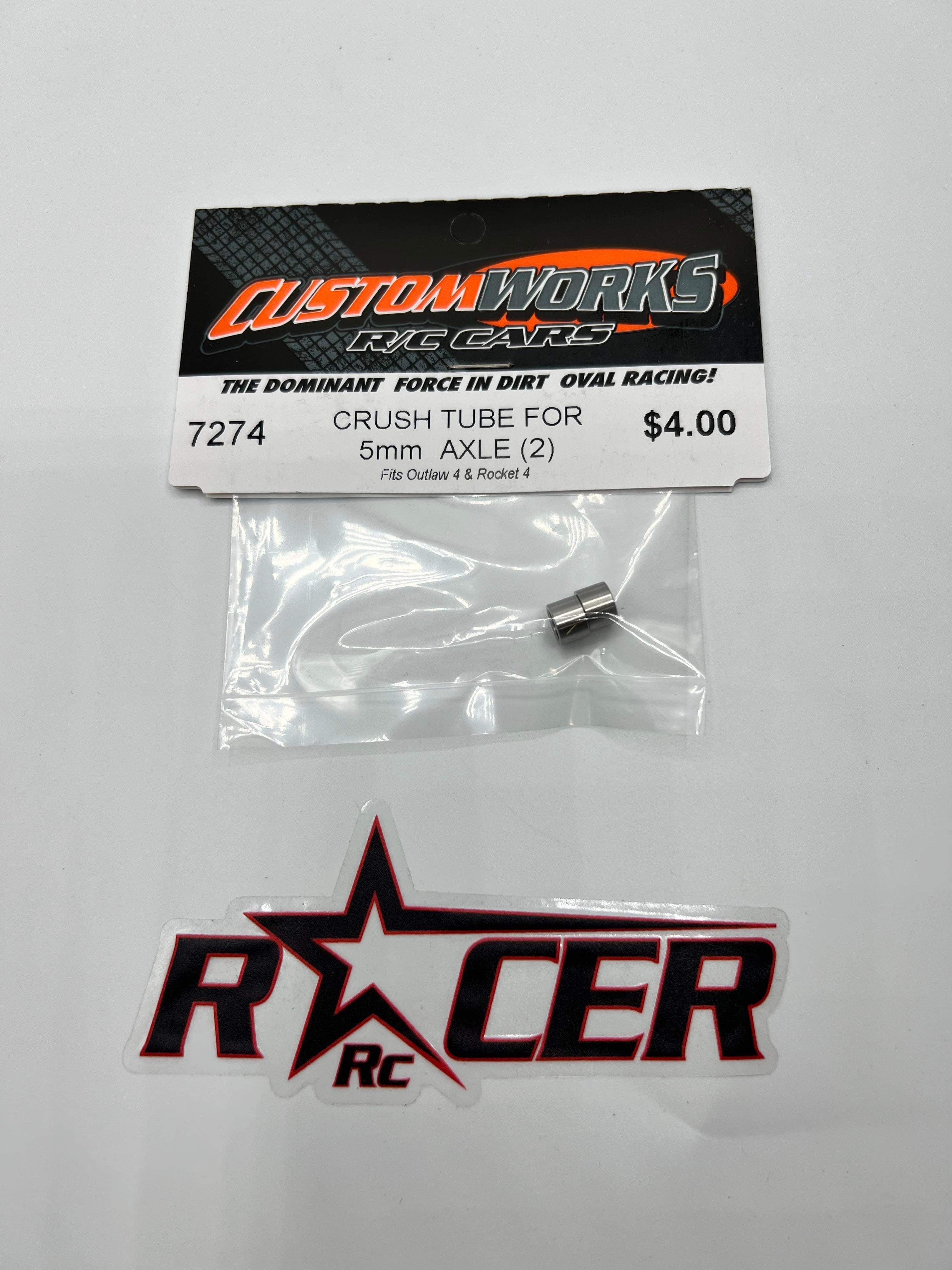 Custom Works PATRIOT CRUSH TUBE FOR 5MM AXLE (2) – Racer Rc